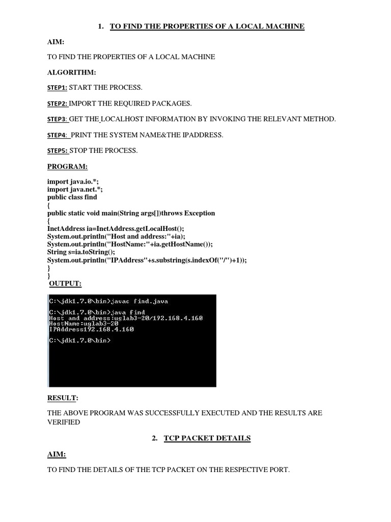 16it401network Lab-1 | PDF | Ip Address | Domain Name System