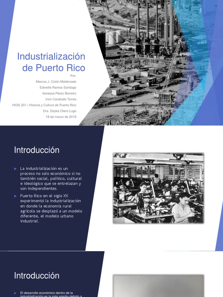 Industrialización de Puerto Rico | PDF | Azúcar | Dieta y nutrición
