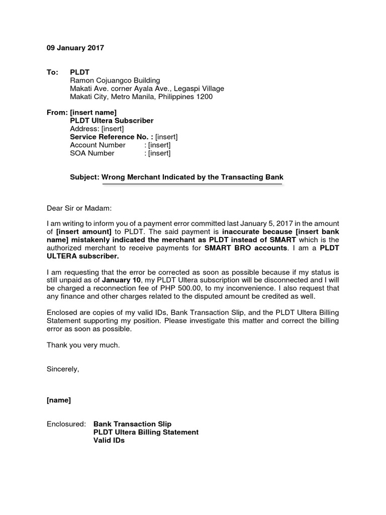 PLDT Ultera Request Billing | PDF