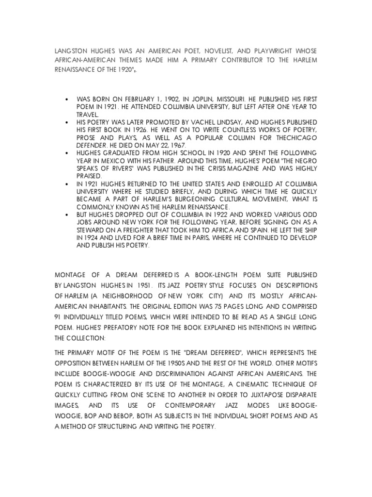 Langston Raisin in The Sun | PDF