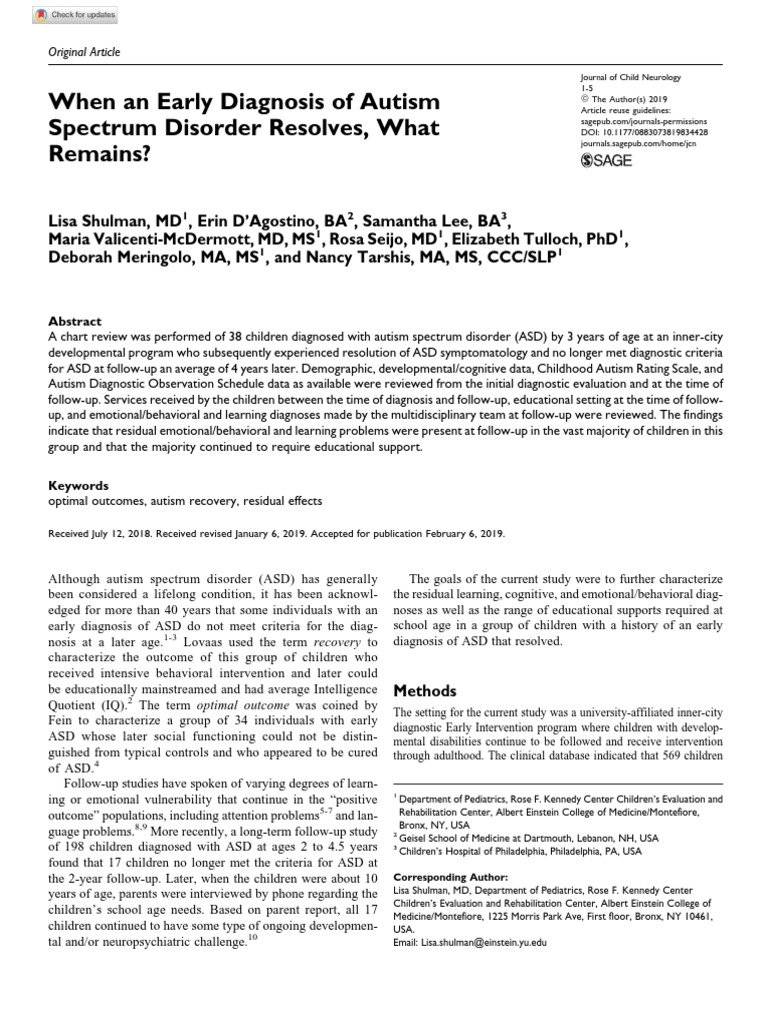 ASD Recovery 2019 | Download Free PDF | Autism Spectrum | Autism