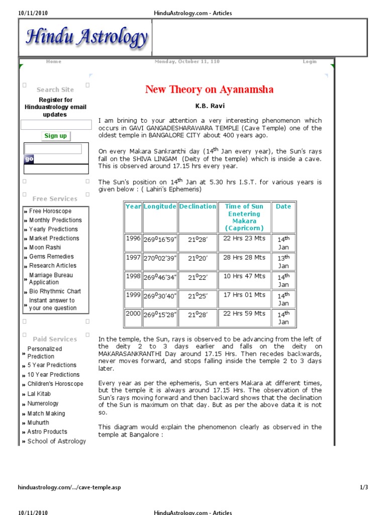 New Theory On Ayanamsa | PDF | Astronomy | Solar System
