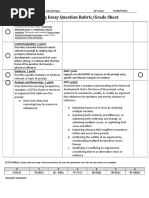 APUSH LEQ Rubric Guide | PDF | Argument | Reason