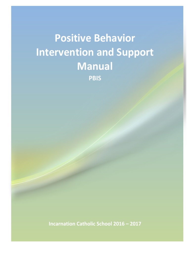 Positive Behavior Intervention and Support Manual: Incarnation Catholic ...
