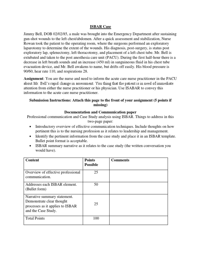 Isbar | PDF | Physician | Patient