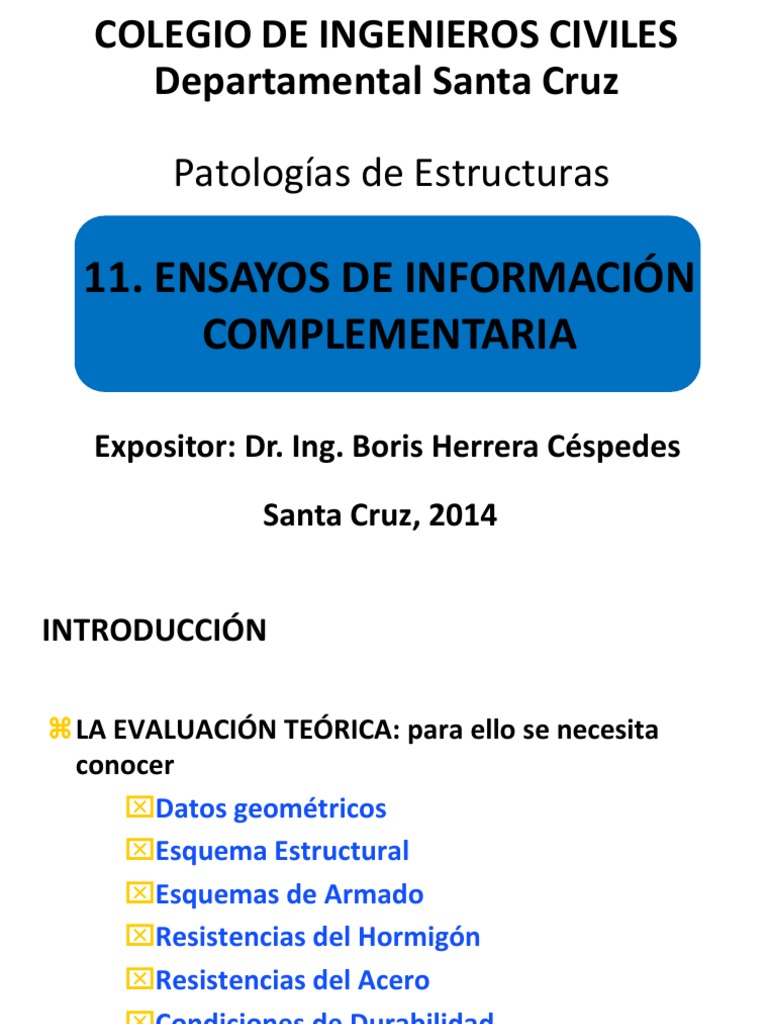 Ensayos de Información Complementaria | PDF | Hormigón pretensado | Hormigón