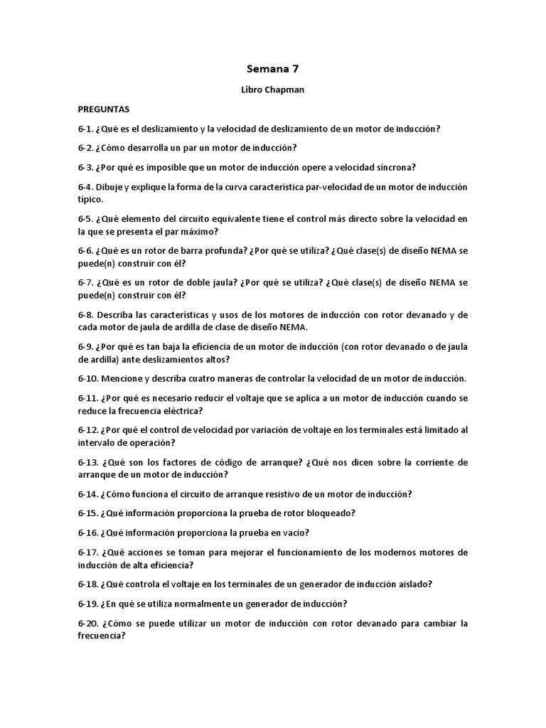 Preguntas de La Semana 5 | PDF | Equipo eléctrico | Magnetismo