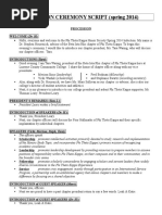 Induction Ceremony Script | PDF | Leadership
