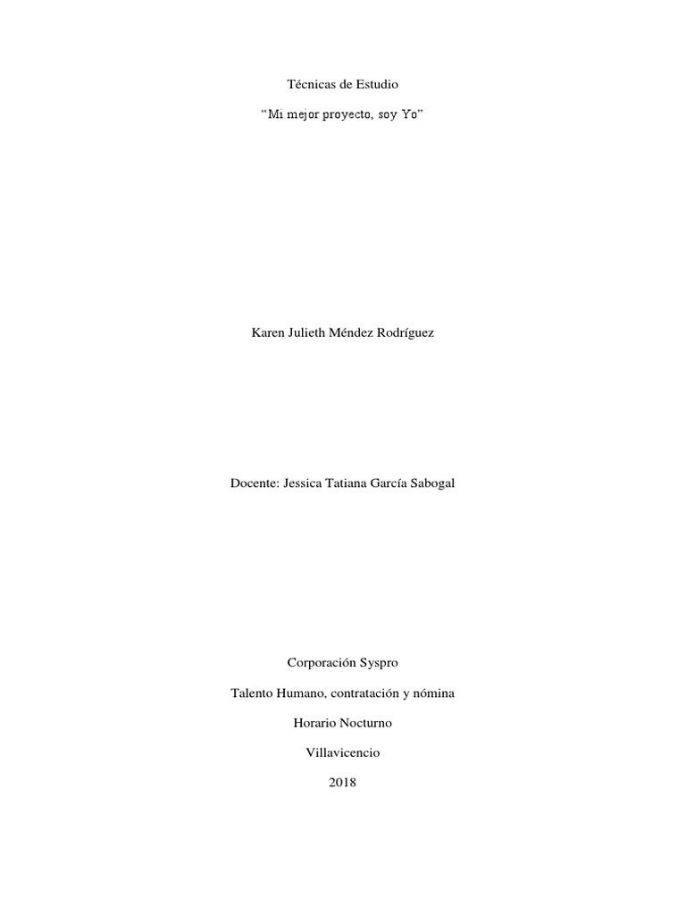 Mi Mejor Proyecto: Yo Mismo | PDF | Desarrollo personal | Vida