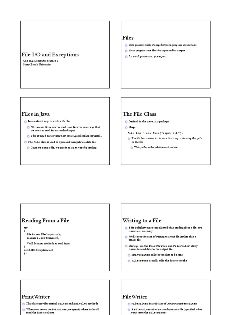 09 File Io and Exceptions | PDF | Computer File | Digital Technology