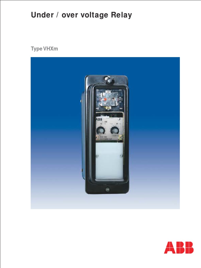 Over Voltage Relay | PDF | Relay | Electric Power Distribution