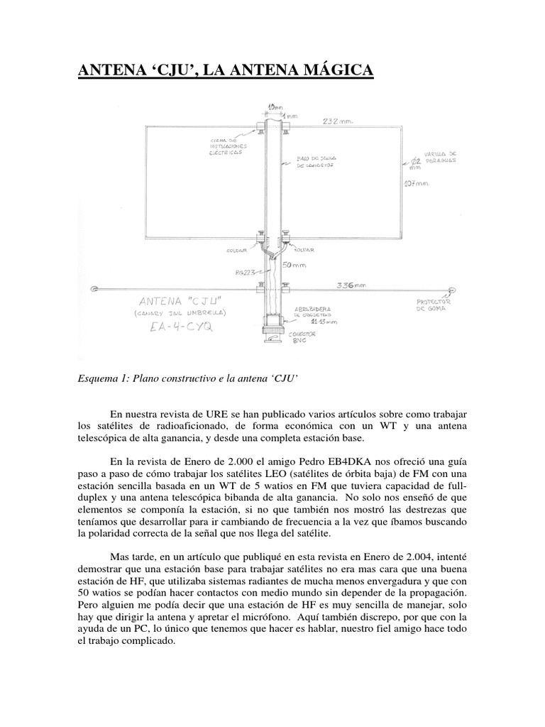 Cju PDF | PDF | Satélite de Comunicaciones | Antena (Radio)