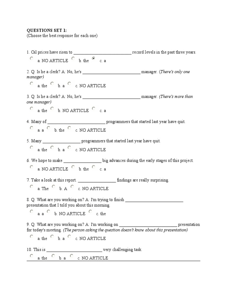Article Question For Business English | PDF | Economies | Business