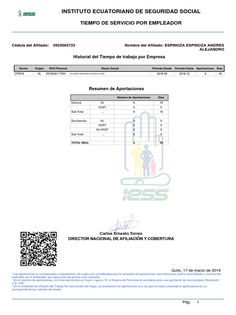 Historial Laboral Iess Home Evalcomix