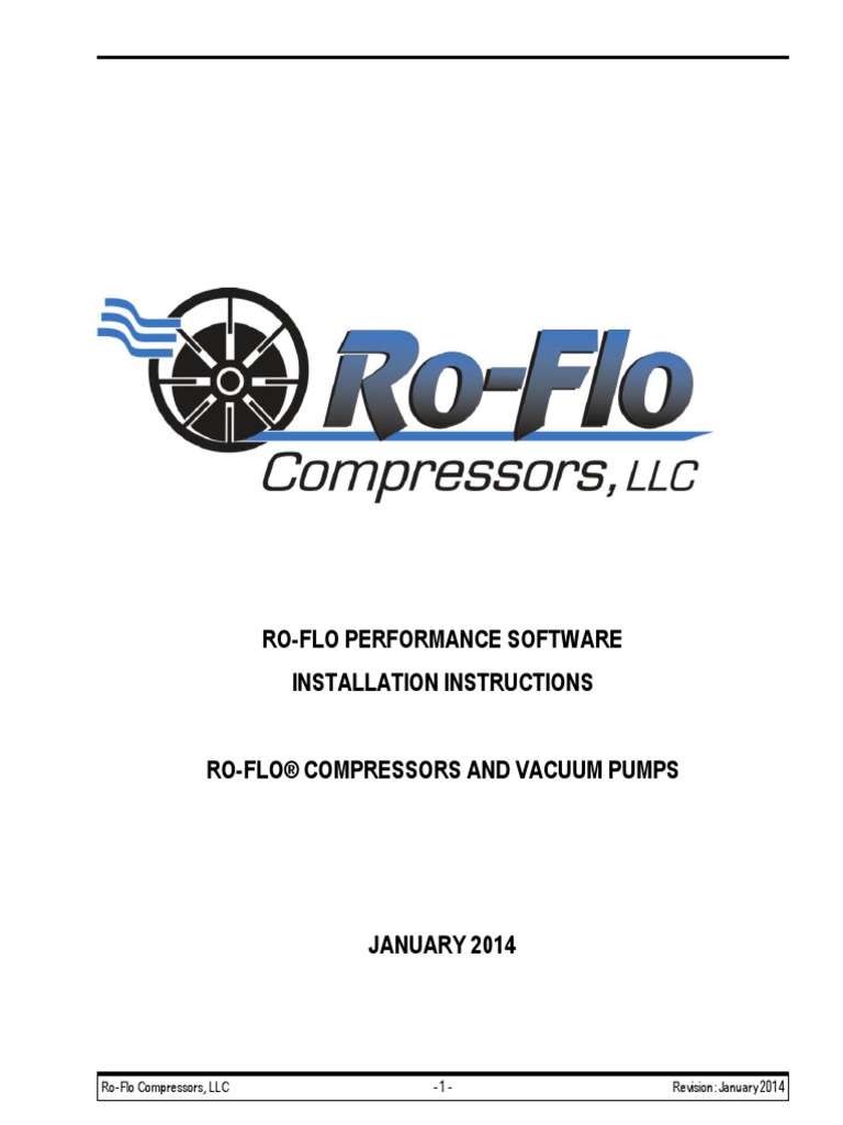 Ro-Flo Installation Instructions | Download Free PDF | Windows 8 ...