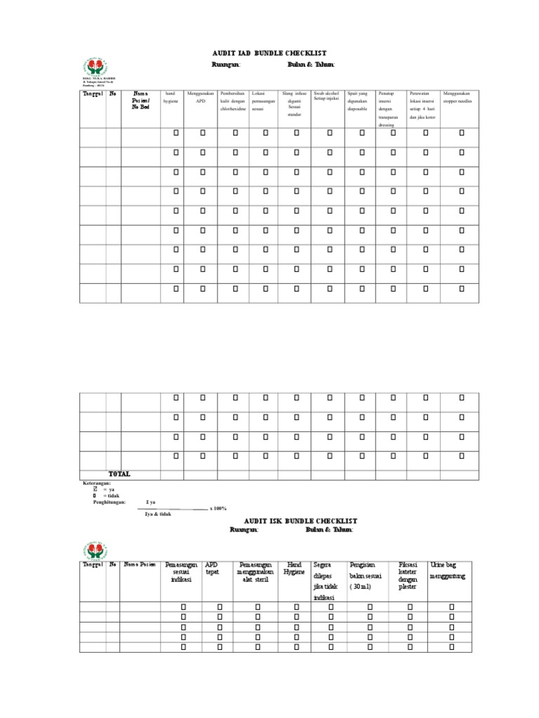 Form Bundle Iad Isk Ido Vap Checklist | PDF