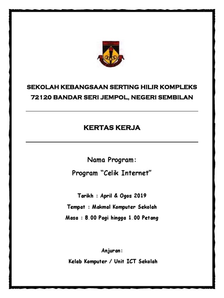 Cover Kertas Kerja | PDF