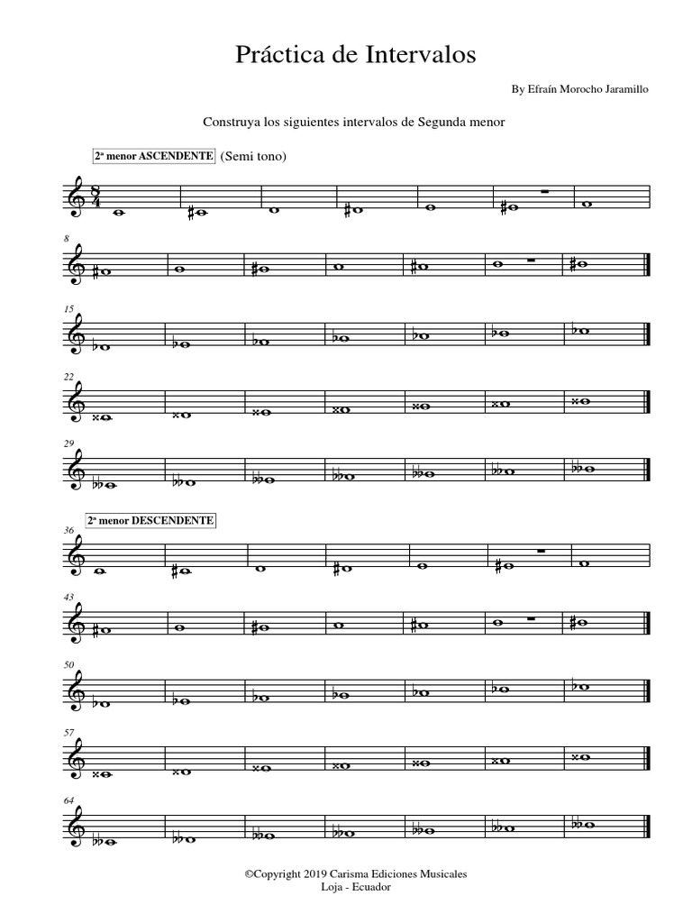 Tarea de Intervalos Musicales | PDF