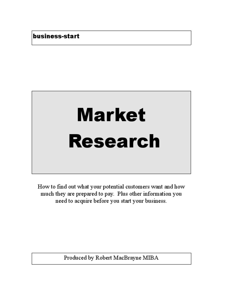 Market Research Overview | PDF | Survey Methodology | Question