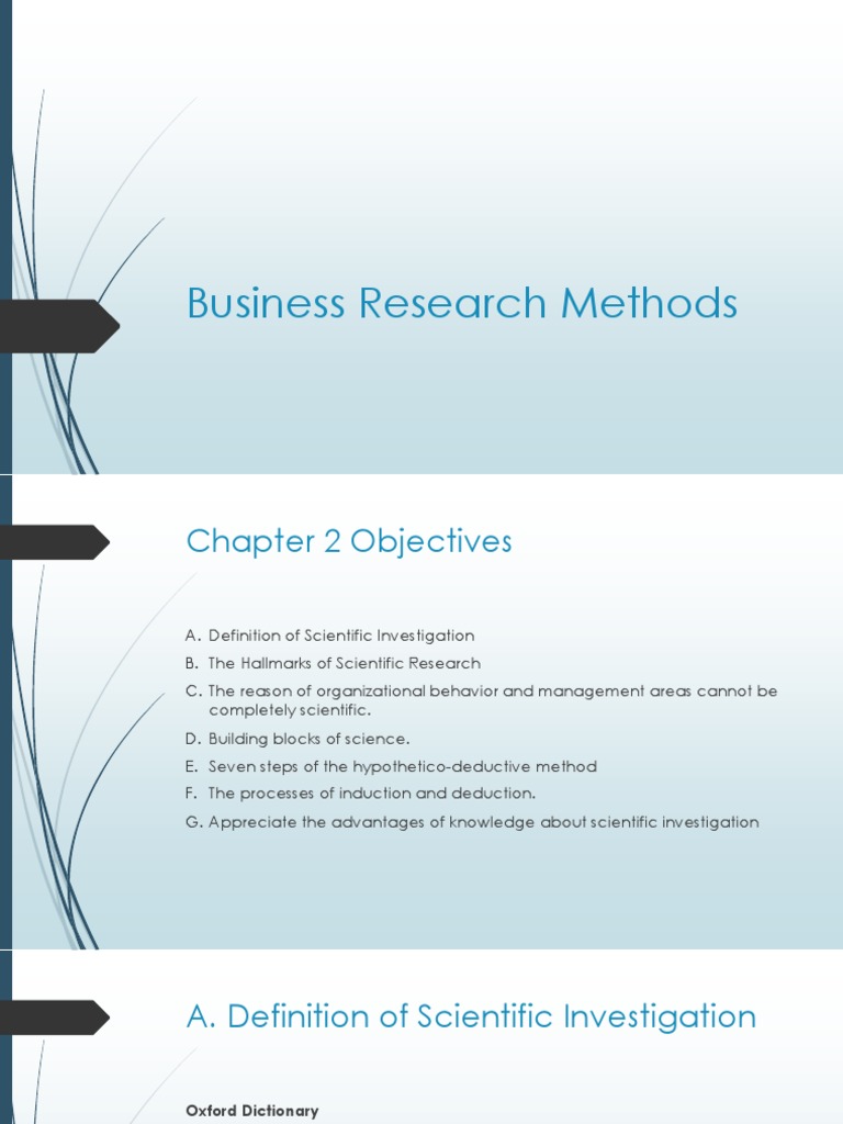 Business Research Methods - Chapter 2 | PDF | Scientific Method ...