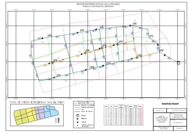 Mapa de Agua Potable en Azogues | PDF | Agua y política | Suministro de ...