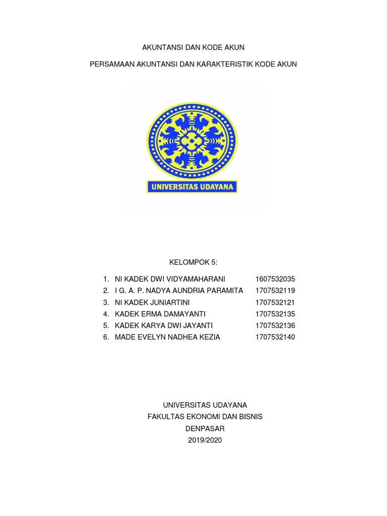 Akuntansi Dan Kode Akun | PDF | Bisnis | Pengelolaan Keuangan & Uang