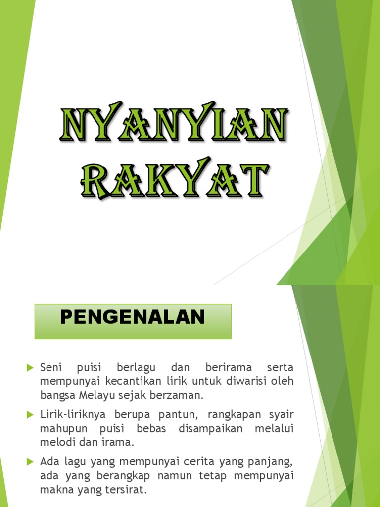 Nyanyian Rakyat | PDF