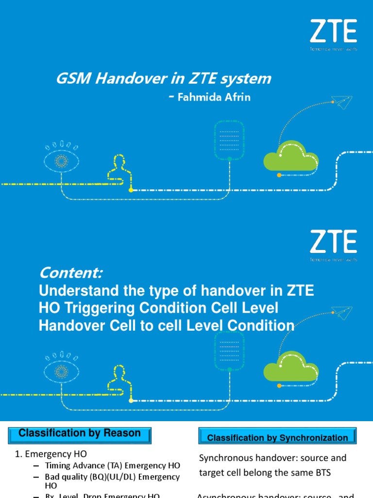 GSM Handover in ZTE System - : Fahmida Afrin | PDF | Radio Resource ...