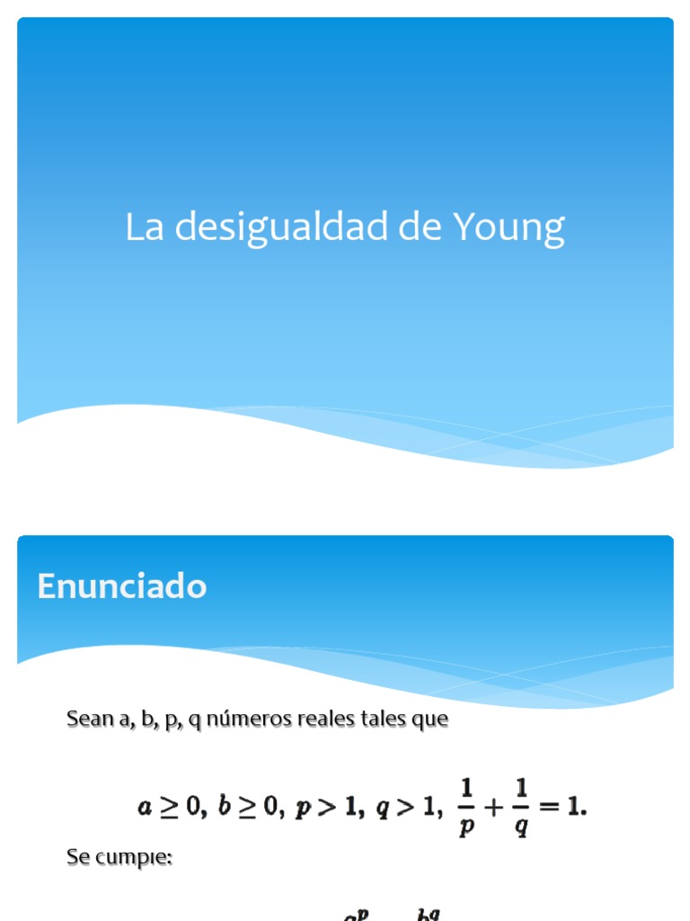 La Desigualdad de Young | PDF