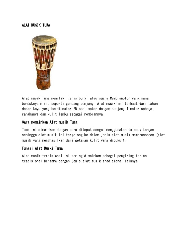 Alat Musik Tuma | PDF