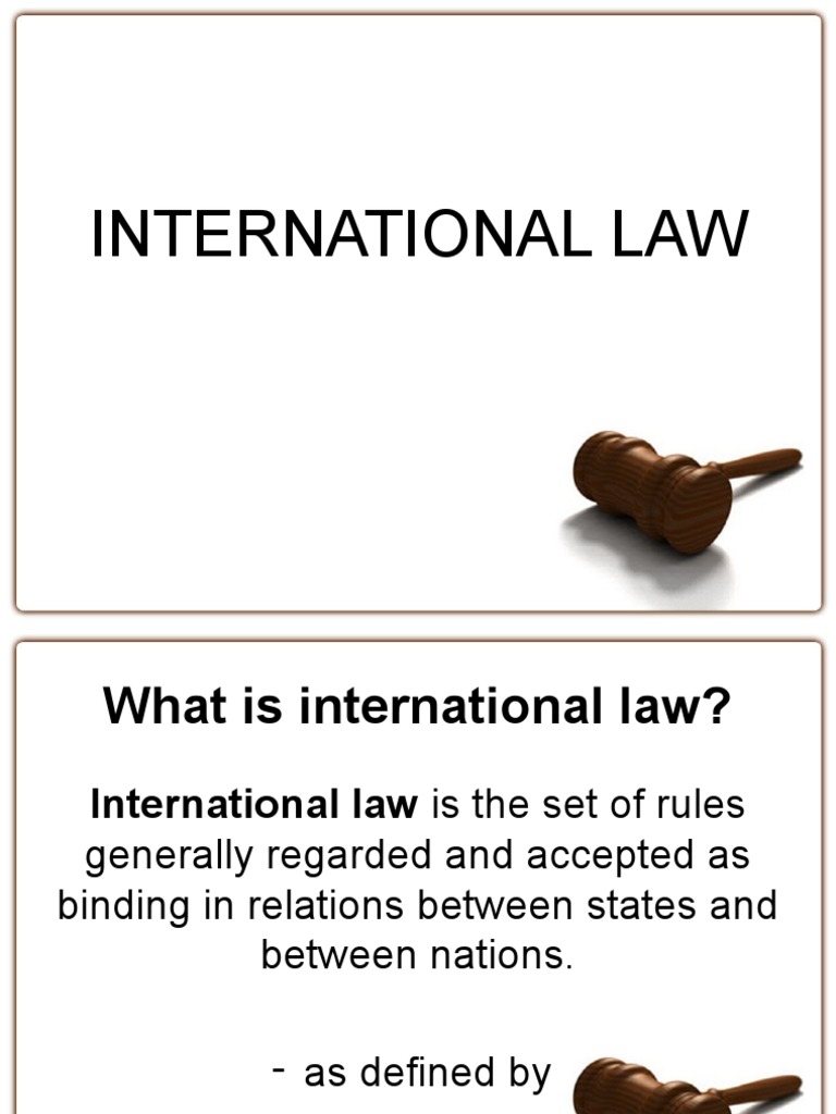 INTERNATIONAL Al | PDF | International Law | United Nations