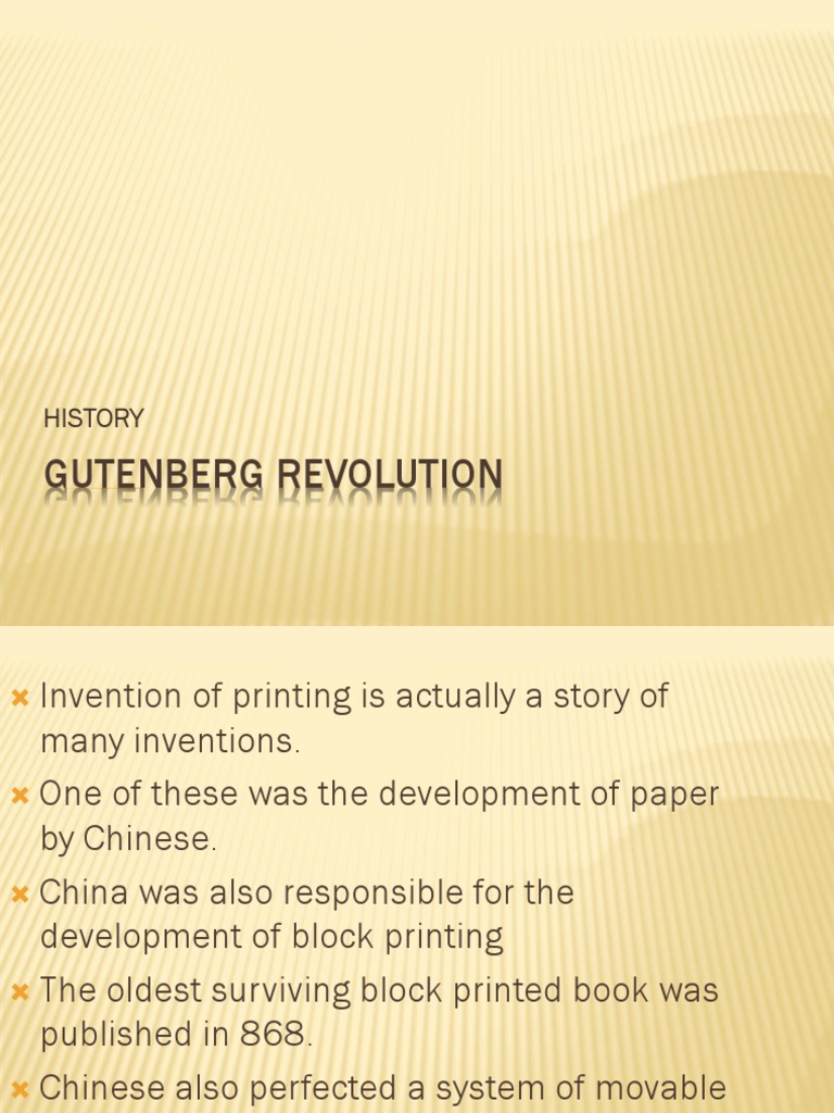 Gutenberg Revolution | PDF | Printing | Printing Press