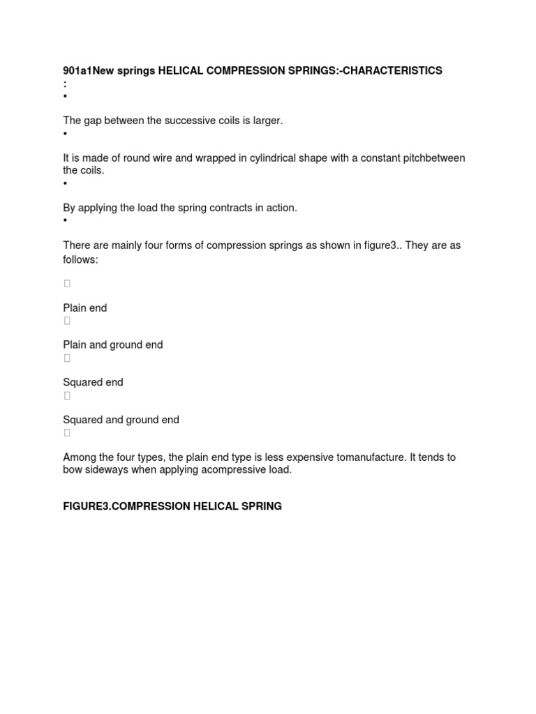 Helical Compression Springs | PDF