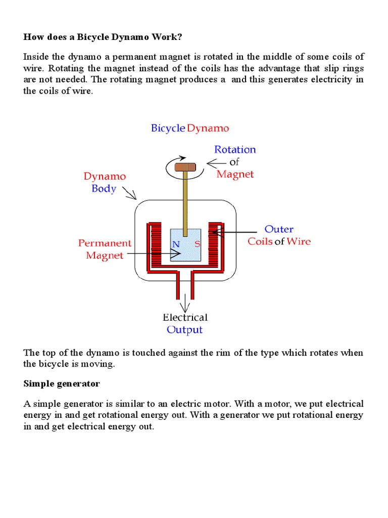 How Does A Bicycle Dynamo Work? | PDF