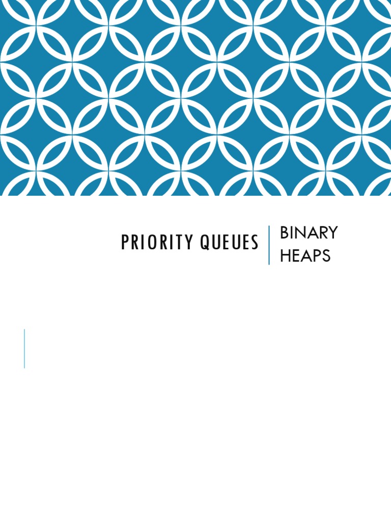 Priority Queues Binary Heaps Pdf Areas Of Computer Science Computer Programming