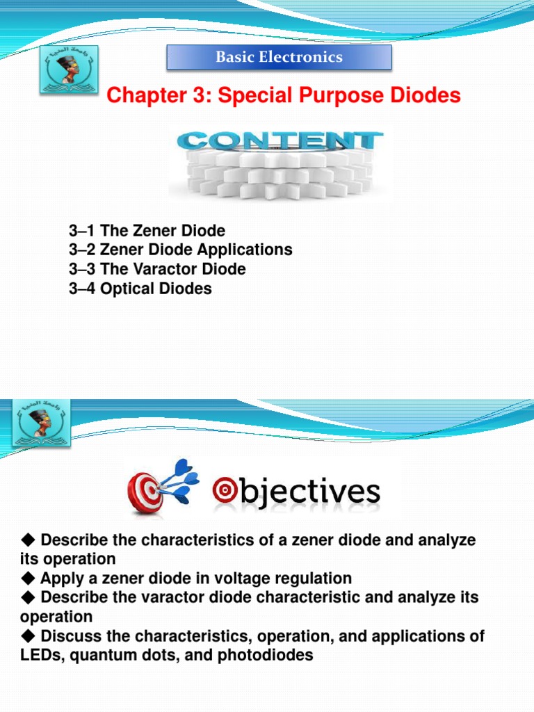Chapter 3: Special Purpose Diodes: Basic Electronics | PDF | Diode | Light Emitting Diode