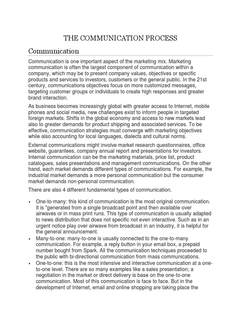 Understanding the Communication Process: A Breakdown of the Key ...