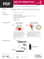 IPS e.max CAD Preparation Guide | PDF | Dental Anatomy | Dentistry Branches