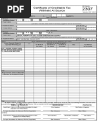 Bir Form 2307 | PDF | Withholding Tax | Corporate Tax