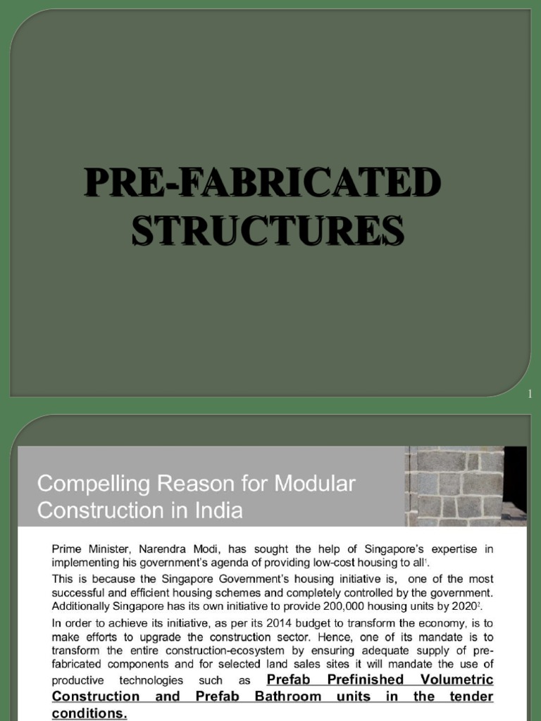 Types of Prefabricated Structures Guide | PDF | Framing (Construction ...