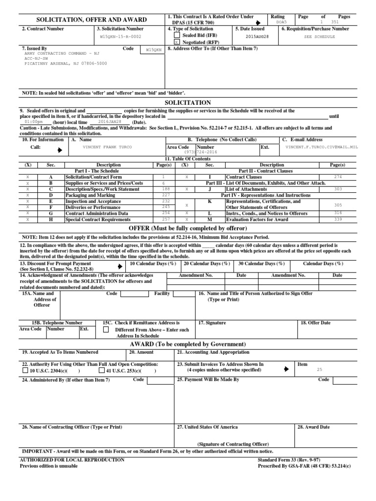 US Army MHS Solicitation - Final PDF | PDF | Request For Proposal ...