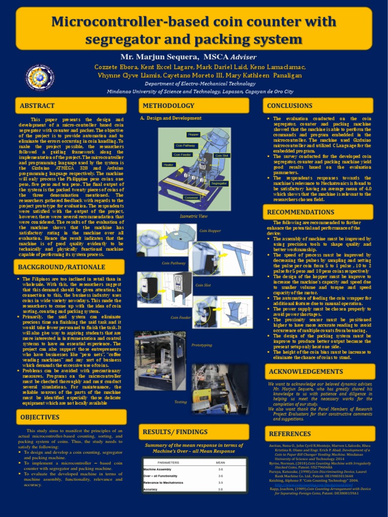Tarpaulin Coin Segregator Counter and Packer | PDF | Automation | Machines