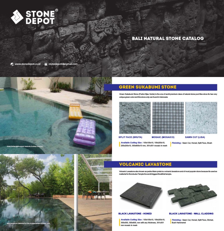 Bali Natural Stone Catalog Overview | PDF | Basalt | Tile