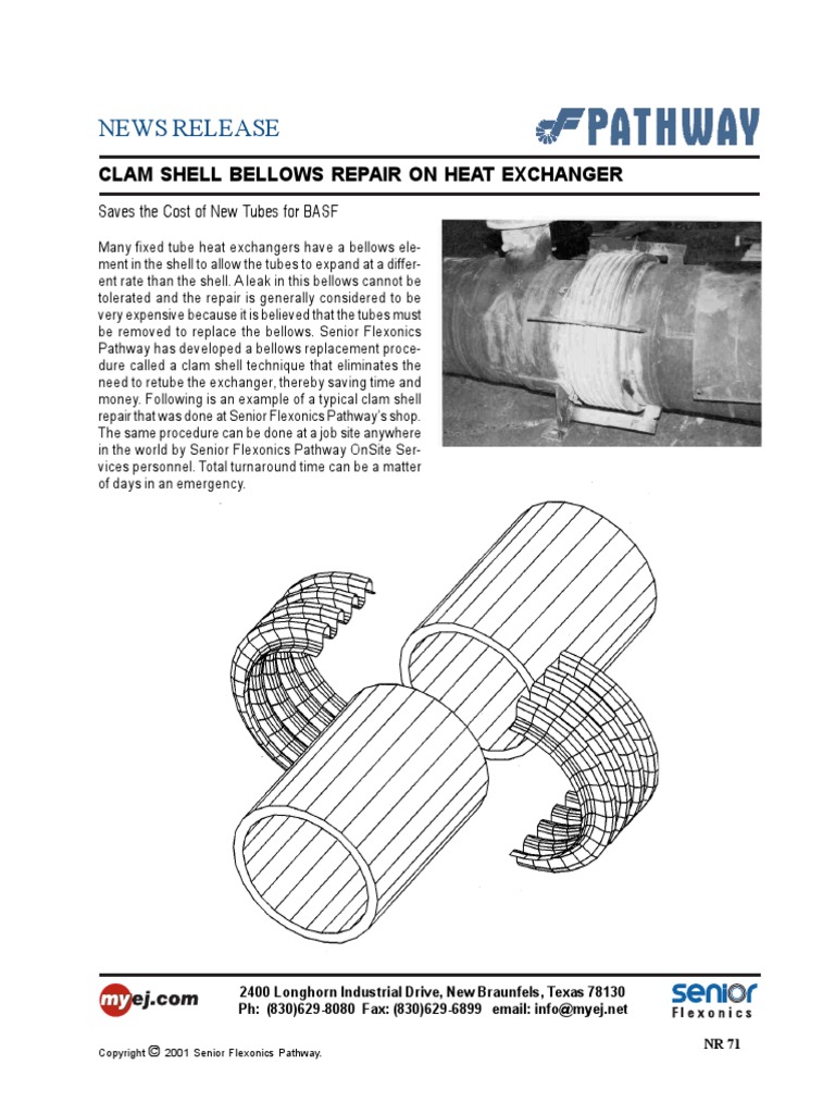 NR 71 - ClamShell Bellows Repair On Heat Exchanger | PDF | Heat ...