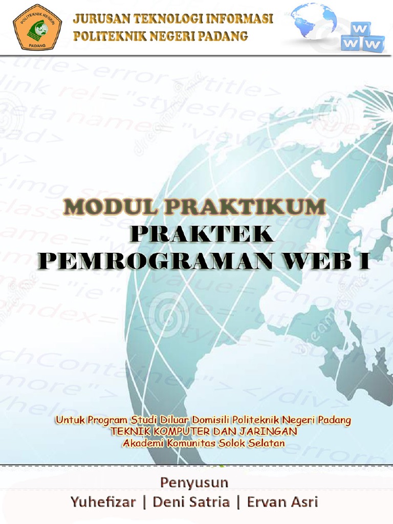 Jobsheet Praktek Pemrograman Web 1 PDF | PDF