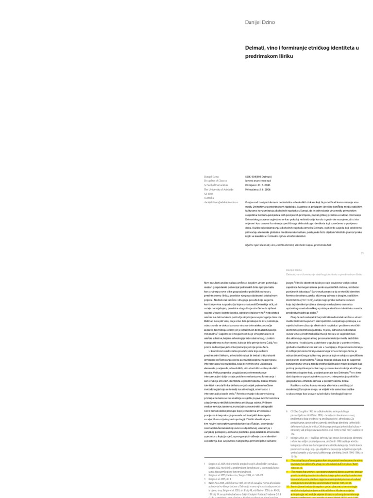 Daniel Džino, Delmati, Vino PDF | PDF