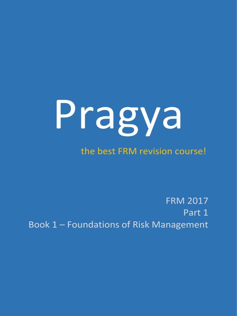 Book 1 - Foundations of Risk Management PDF | PDF | Capital Asset ...