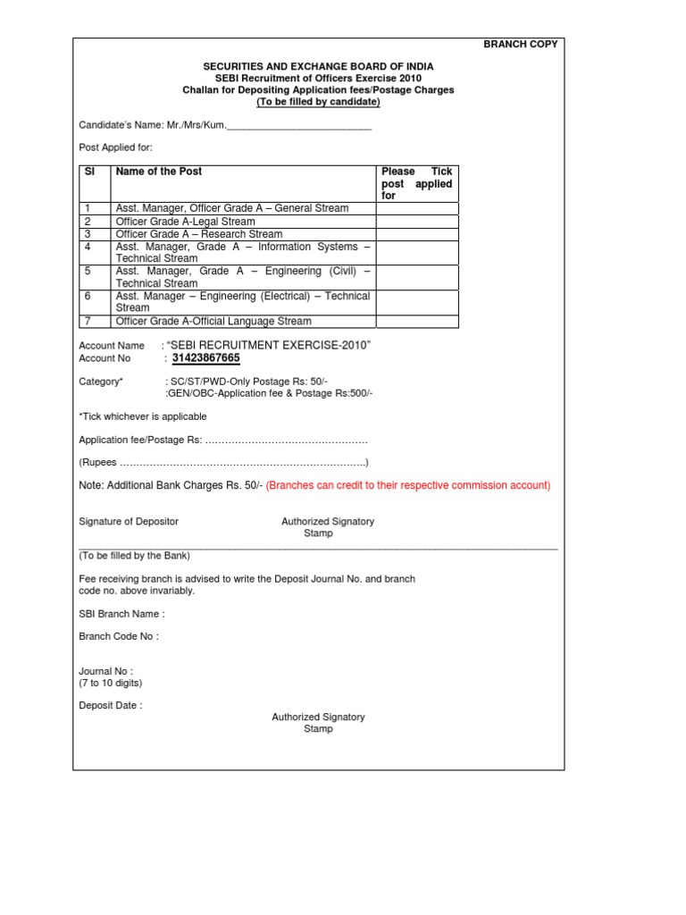Challan | PDF | Rupee | Postage Stamp