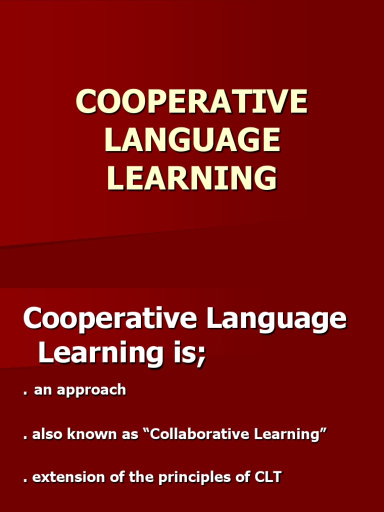 Cooperative Language Learning | PDF | Learning | Epistemology