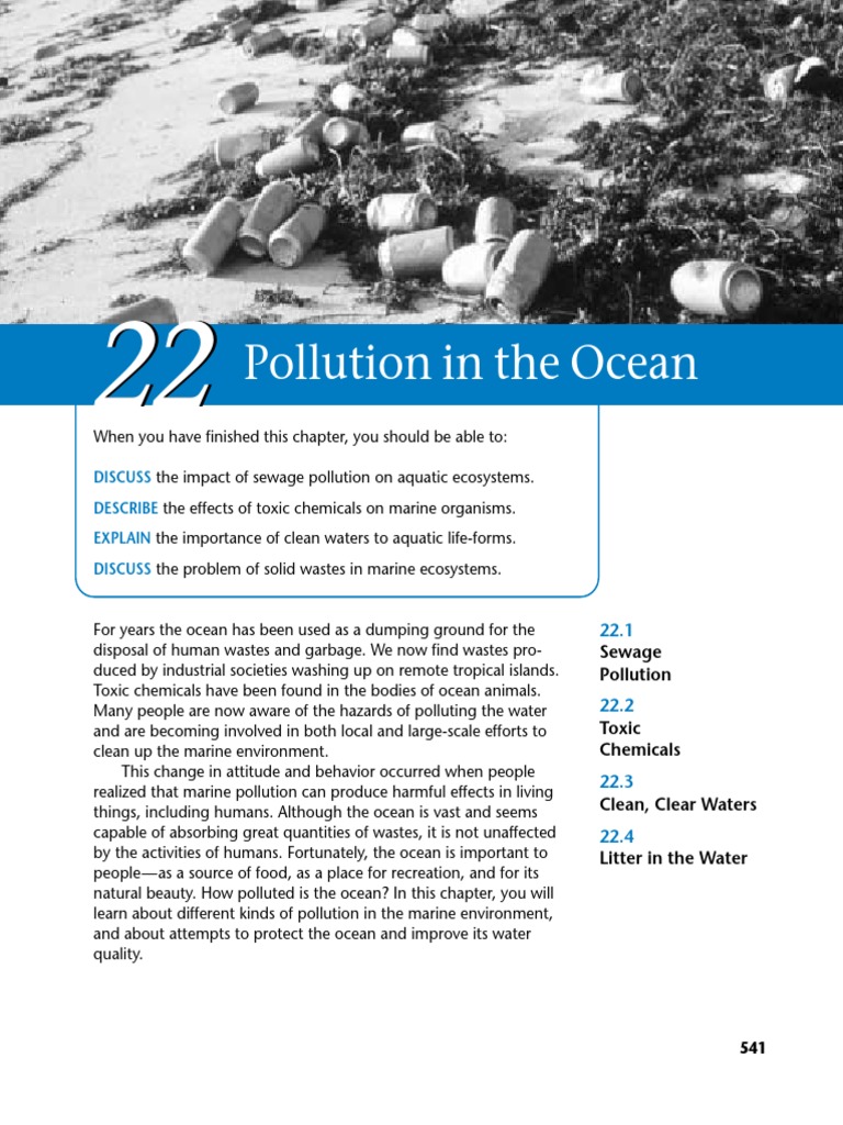 Marine Science - Pollution | PDF | Polychlorinated Biphenyl | Sewage ...